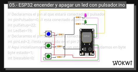 05 Esp32 Encender Y Apagar Un Led Con O Copy Wokwi Esp32