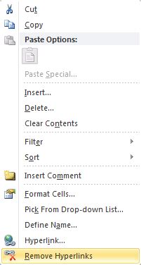 How To Remove All Hyperlinks In Excel Excelbaby
