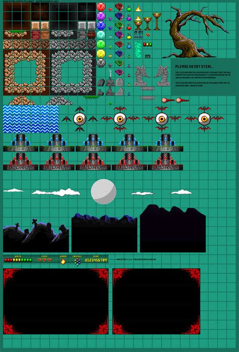 House Of Doom Tile Sheet [2 10 13] By Thx1138666 On Deviantart