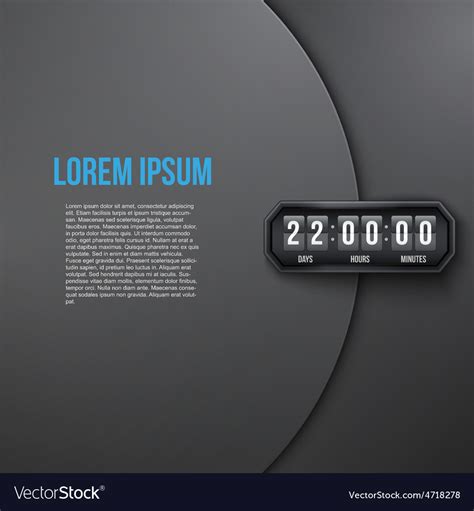 Background Coming Soon And Countdown Timer Vector Image