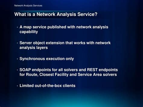 PPT Performing Network Analysis With ArcGIS Server PowerPoint Presentation ID