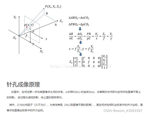 相机标定理解 相机标定公式 csdn博客