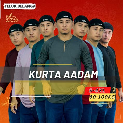 Cy 3076 Baju Raya 2023 Kurta Modern Dewasa Muslim Baju Melayu Kurta