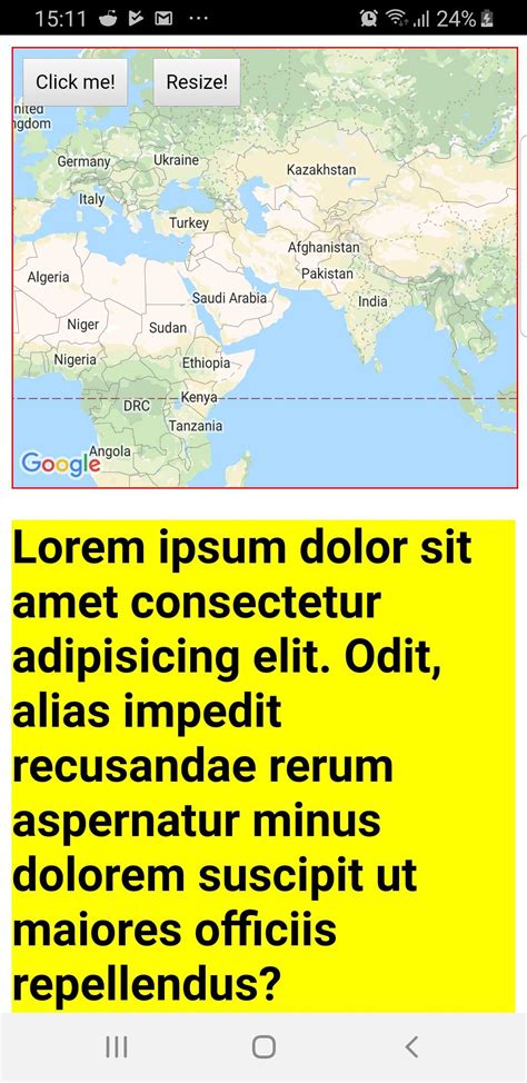 Touch Events Not Working Within Maps Dimensions Issue