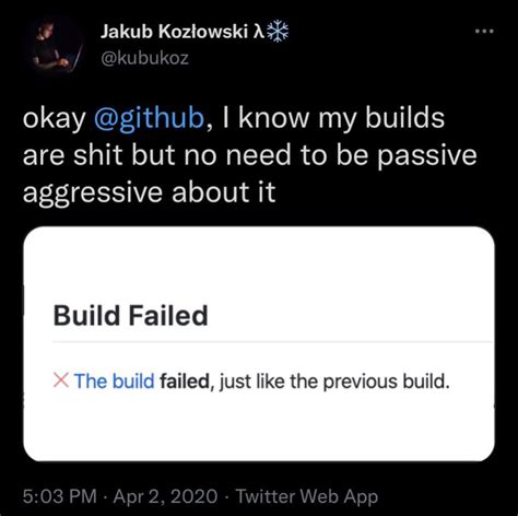 Github Being Passive Aggressive