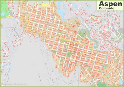 Large Detailed Map Of Aspen
