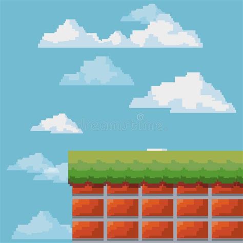 Pixel Video Game Stock Vector Illustration Of Digital