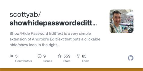 Github Scottyabshowhidepasswordedittext Showhide Password Edittext