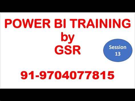 Power Query Session Powerbi Session Power Bi Training By Gsr