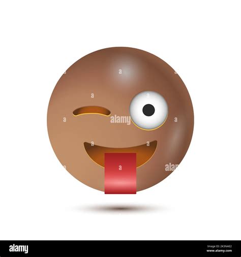 Crazy Stuck Out Tongue Winking Eye Funny Yellow Emoticon Smiling