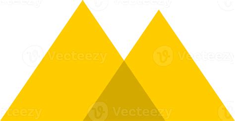 Yellow Triangle Pyramid Icon 50566390 Png