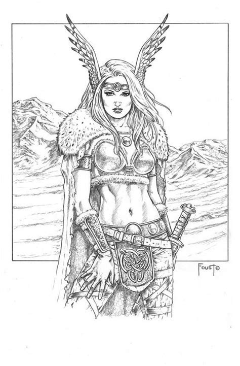 Pin By Алексей On Valkirie Valkyrie Tattoo Warrior Drawing Viking Art