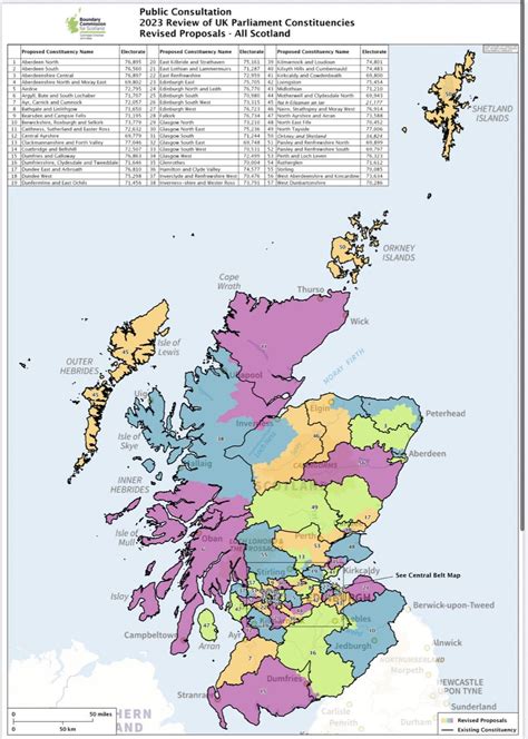 The Proposed New Constituency Boundaries Of Scottish Westminster Seats