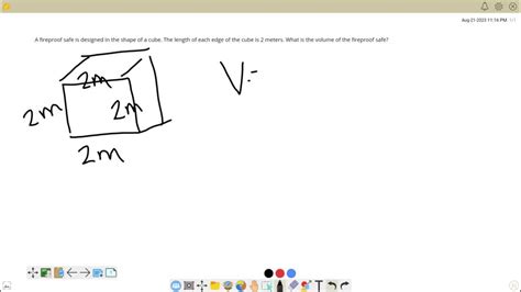 Solved A Fireproof Safe Is Designed In The Shape Of A Cube The Length Of Each Edge Of The Cube
