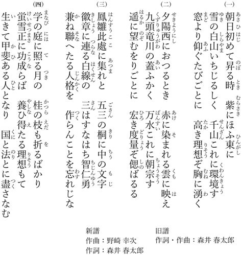 校歌 北陸学園同窓会