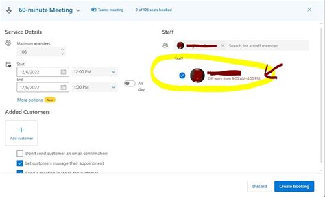 Bookings App Showing Staff As Off Work Incorrectly Microsoft Community