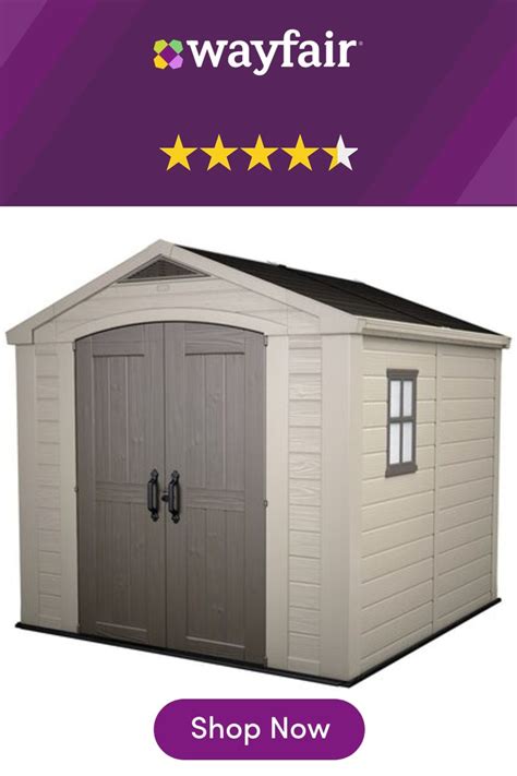 Keter Factor 8 X 8 FT Strong Storage Shed Made Of Extremely Durable