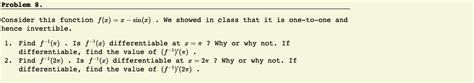 Solved Problem 8 Consider This Function F2 Sinx We