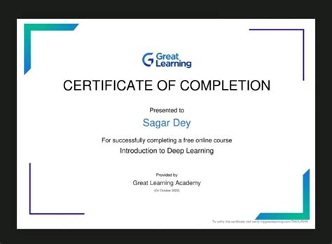 sagar dey on linkedin completed a course on introduction to deep