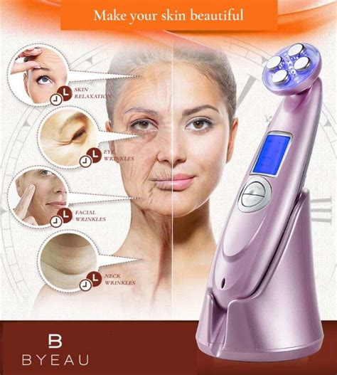 Led Light Facial Massager Byeau Technology Of Beauty