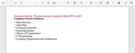 C VB NET Create Lists In PDF Documents