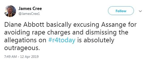 Diane Abbott Faces Furious Backlash After Dismissing Sex Assault Claims Against Julian Assange