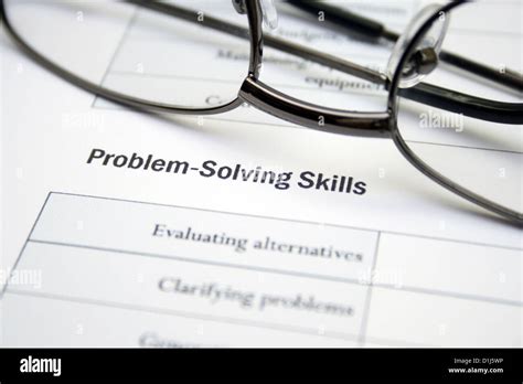 Problem Solving Skills Text Stock Photo Alamy