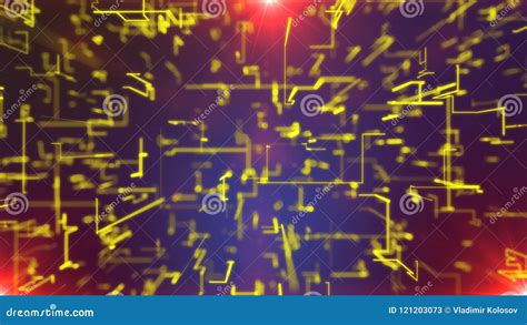 Golden Matrix Symbols Digital Binary Code On Black Background A4 Size