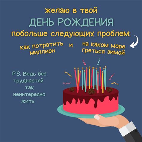 Прикольные картинки с днем рождения с веселыми надписями и шутками