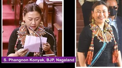 S Phangnon Konyak Meet Nagalands First Woman Mp S Phangnon Konyak