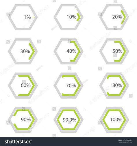 Diagram Of A Polygon With Percentages In A Royalty Free Stock Vector