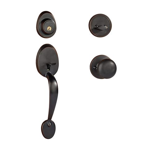 Dynasty Hardware Col Tah 100 12p Colorado Front Door Handleset Aged