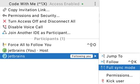 开始使用 Code With Me PyCharm中文网