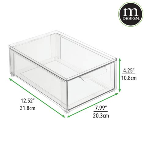 Mdesign Plastic Stackable Drawer Set Wayfair