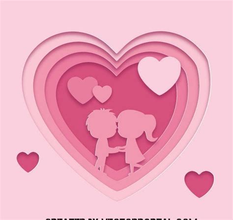 발렌타인 데이 핑크 배경 Eps Ai Uidownload