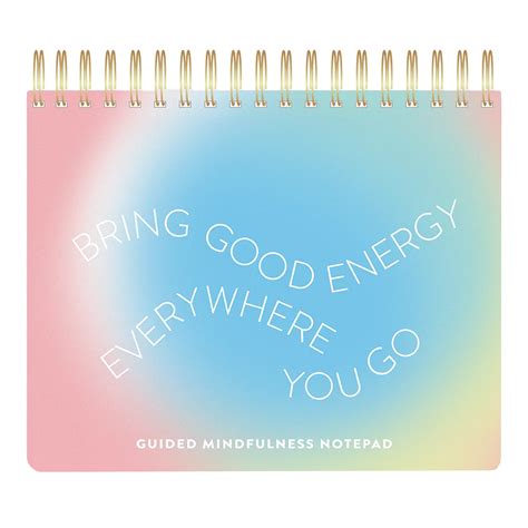 Eccolo Good Energy Top Spiral Guided Mindfulness Notepad Shop