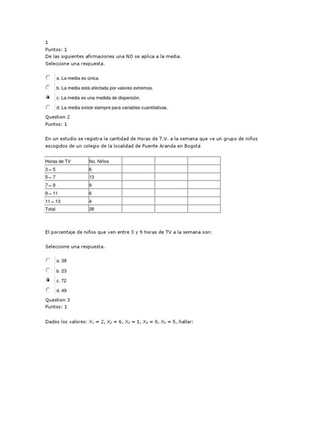 Act 4 Estadistica Descriptiva Pdf Mediana Estadísticas