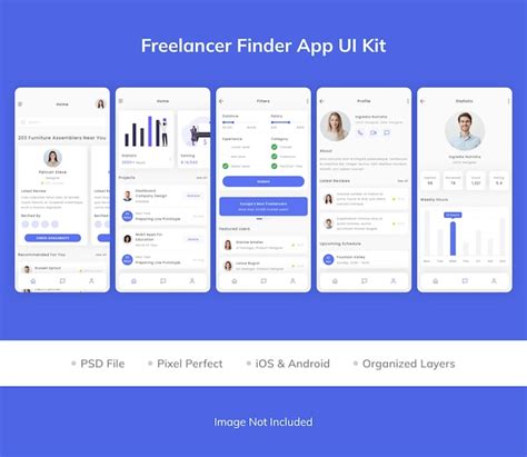 Premium Psd Travel Search App Ui Kit
