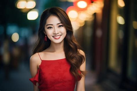 Hermosa Joven Modelo Asi Tica Foto Premium