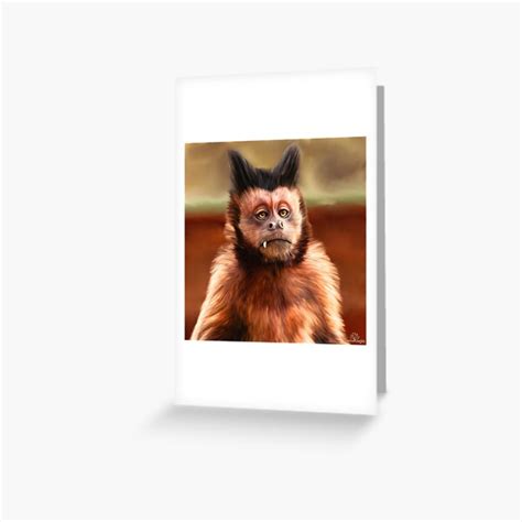 Comedian Monkey A Funny Monkey Face Greeting Card For Sale By