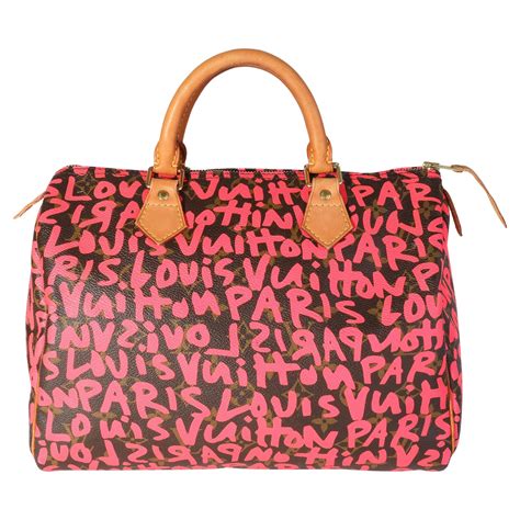 Louis Vuitton X Stephen Sprouse Pink Graffiti Monogram Canvas Speedy 30