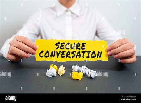 Conceptual Display Secure Conversation Conceptual Photo Secured Encrypted Communication Between