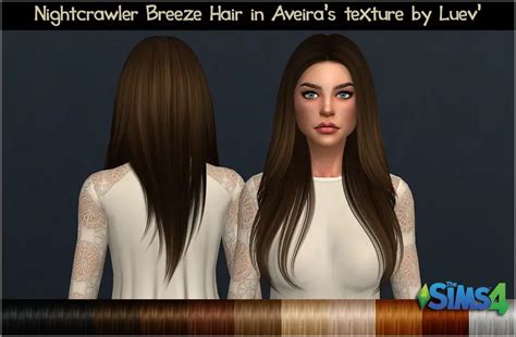 Mertiuza Nightcrawler S Breeze Hair Retextured Sims 4 Hairs