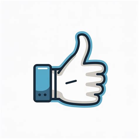 A Sticker Template With Thump Up Icon Isolated Like Premium Ai