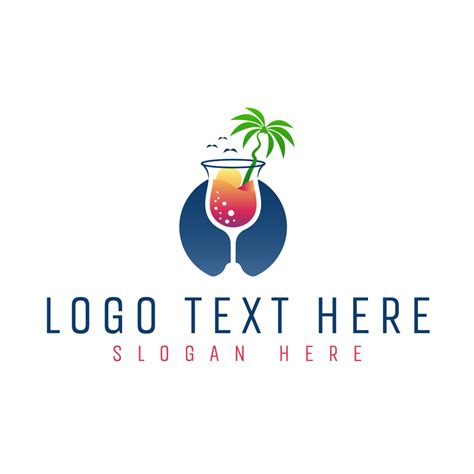 Cocktail Drink Beach Logo Brandcrowd Logo Maker Brandcrowd