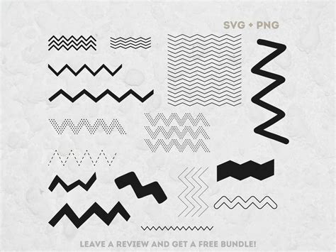 Zigzag Pattern Svg Bundle SVG Files For Cricut Geometric Shapes SVG Zigzag Line Svg Line SVG