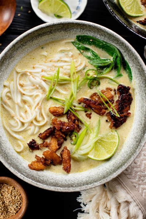 Green Curry Udon Noodle Soup This Savory Vegan