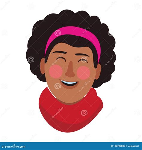 Woman Face Carrtoon Stock Vector Illustration Of Person 133720888