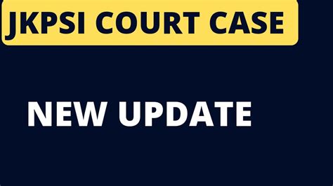 Jkpsi Court Case Updatecuet Exams Postponed Youtube
