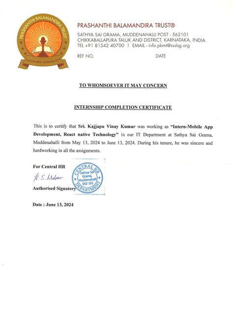 Vinay Kumar Kajjapu On Linkedin Internship Professionalgrowth Learningjourney Yourindustry